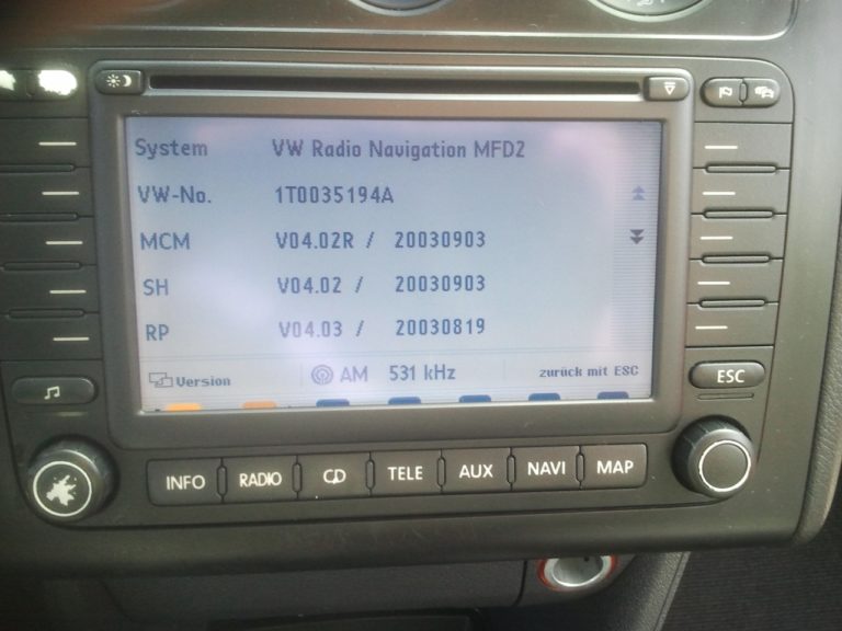 Aktualizacja Oprogramowania Nawigacji MFD2 W VW Passat B6 » Traxter ...
